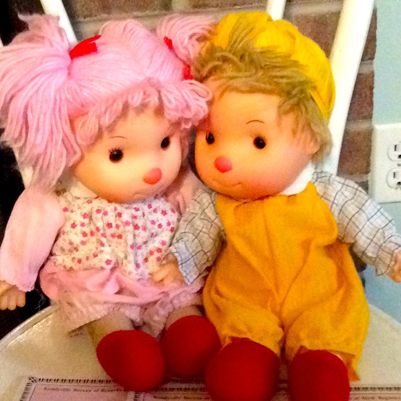 Komfy Kids | Toys | Vtg 984 Komfy Kids Boy And Girl Dolls 14 Exc C ...